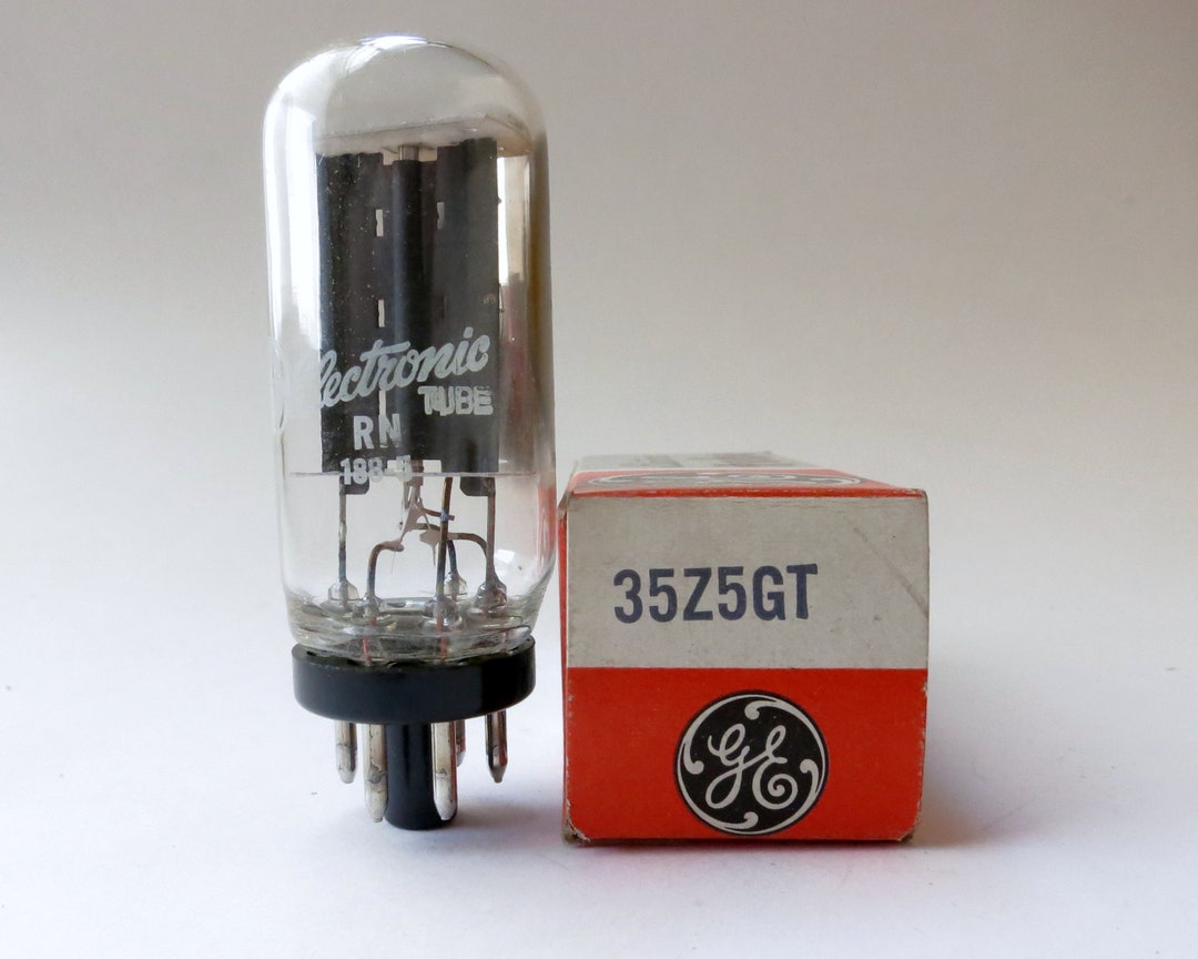 GE 35Z5GT Vacuum Tube - Coin Base - for All American 5 Tube Table ...