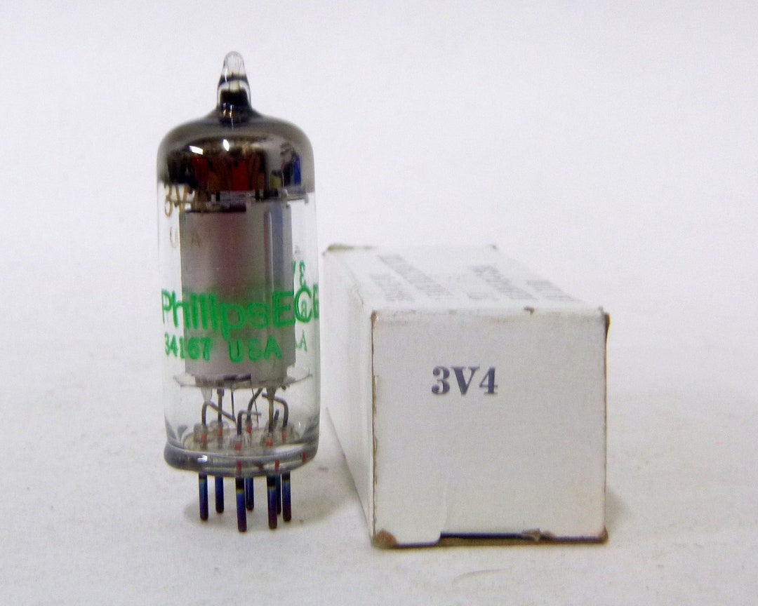 Phillips 3V4 Vacuum Tube - New Old Stock - Original Box - for Zenith ...
