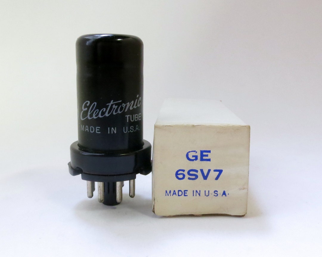 GE 6SV7 Vacuum Tube - Diode / Sharp Cut-off RF Pentode - New Old Stock ...