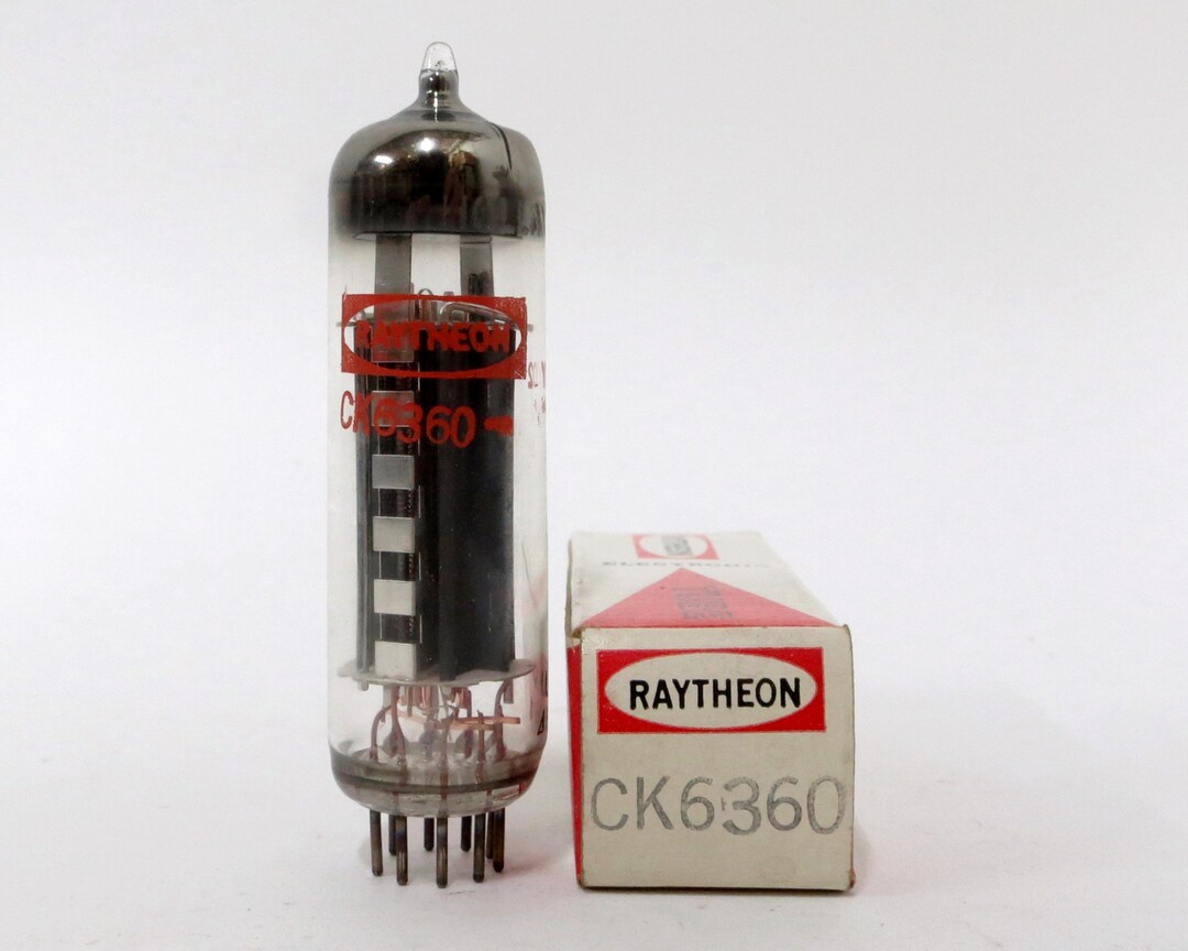 Raytheon 6360 Vacuum Tube New Old Stock Original Box Excellent Orange ...