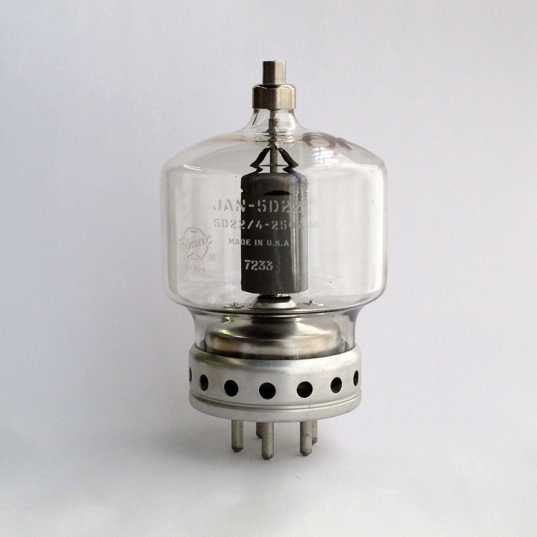 Eimac JAN 5D22/4-250A Vacuum Tube - Large Envelope - Etched Glass ...