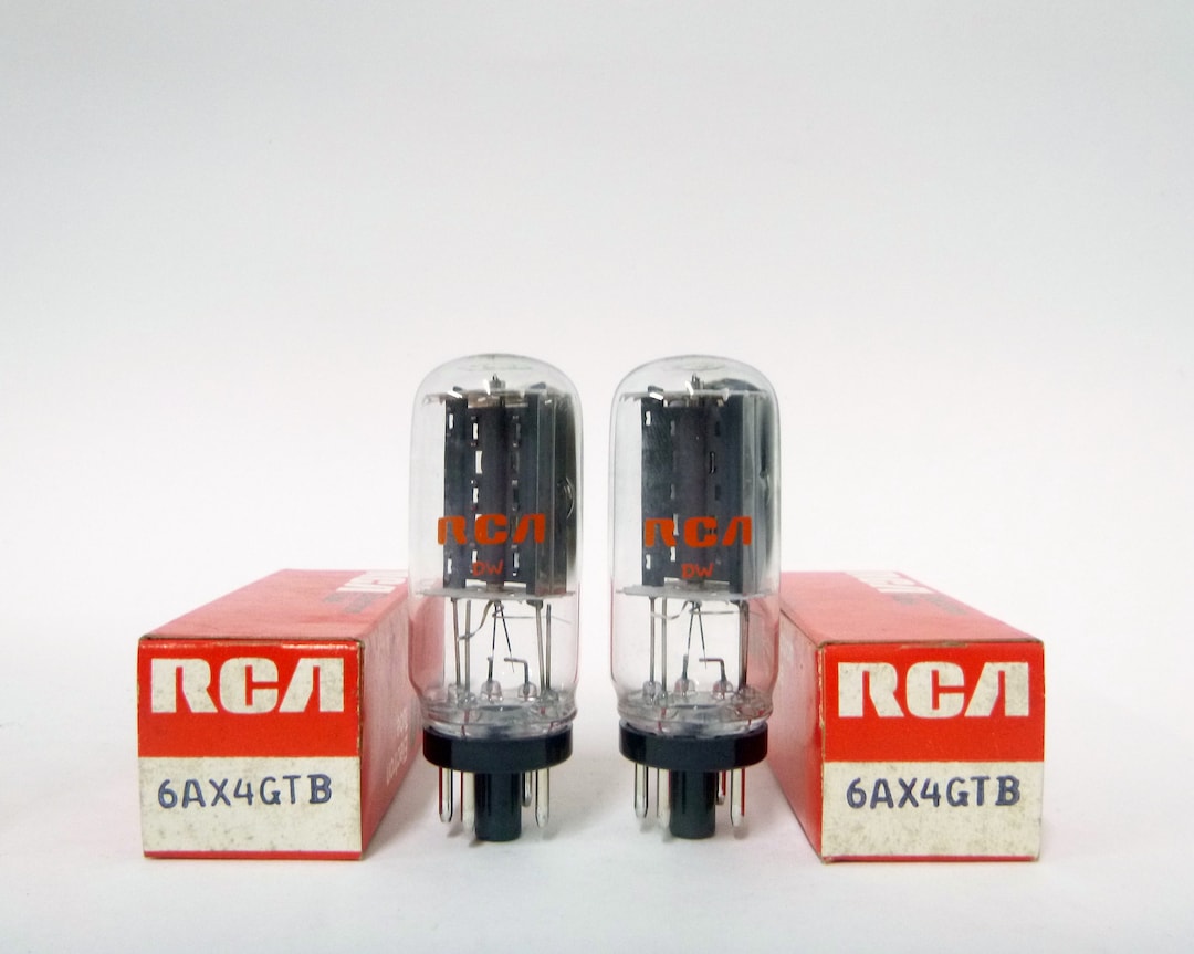Mp: RCA 6AX4GTB Vacuum Tubes - New Old Stock - Original Boxes - Mint ...