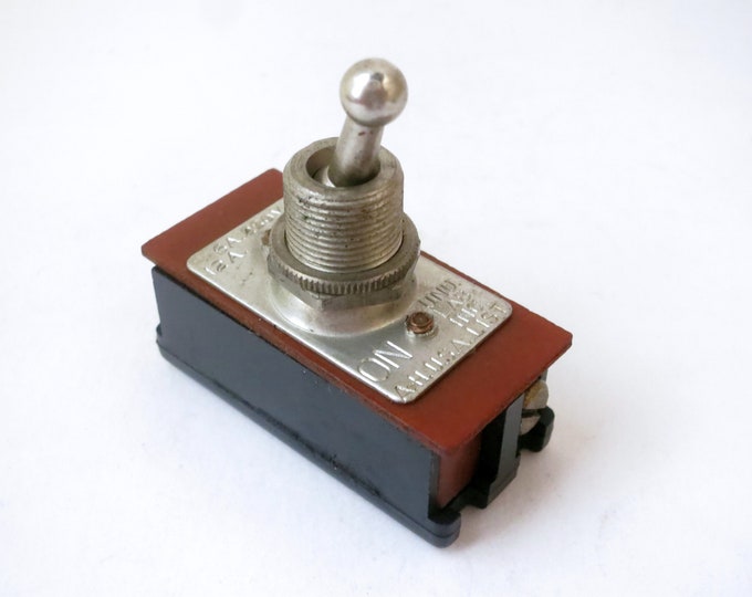 Antique Toggle Switch With Ball Head Bat Made by A-H Bakelite Body SPST ...