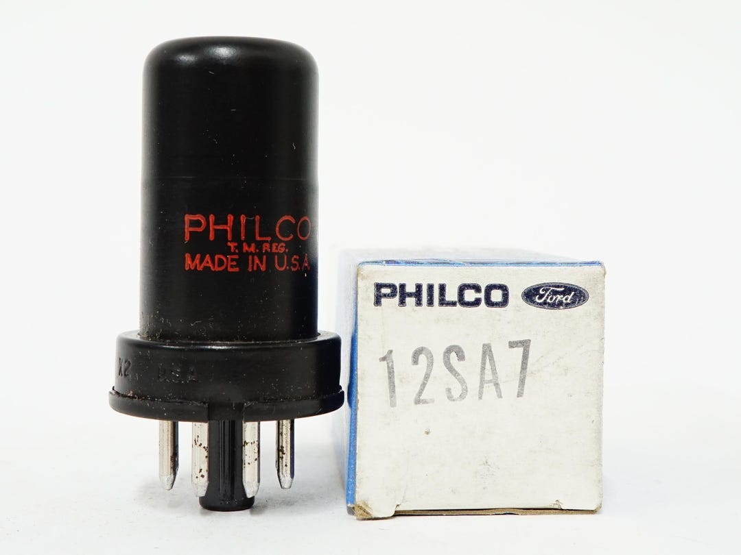 Philco 12SA7 Vacuum Tube - New Old Stock - Original Box - Excellent ...