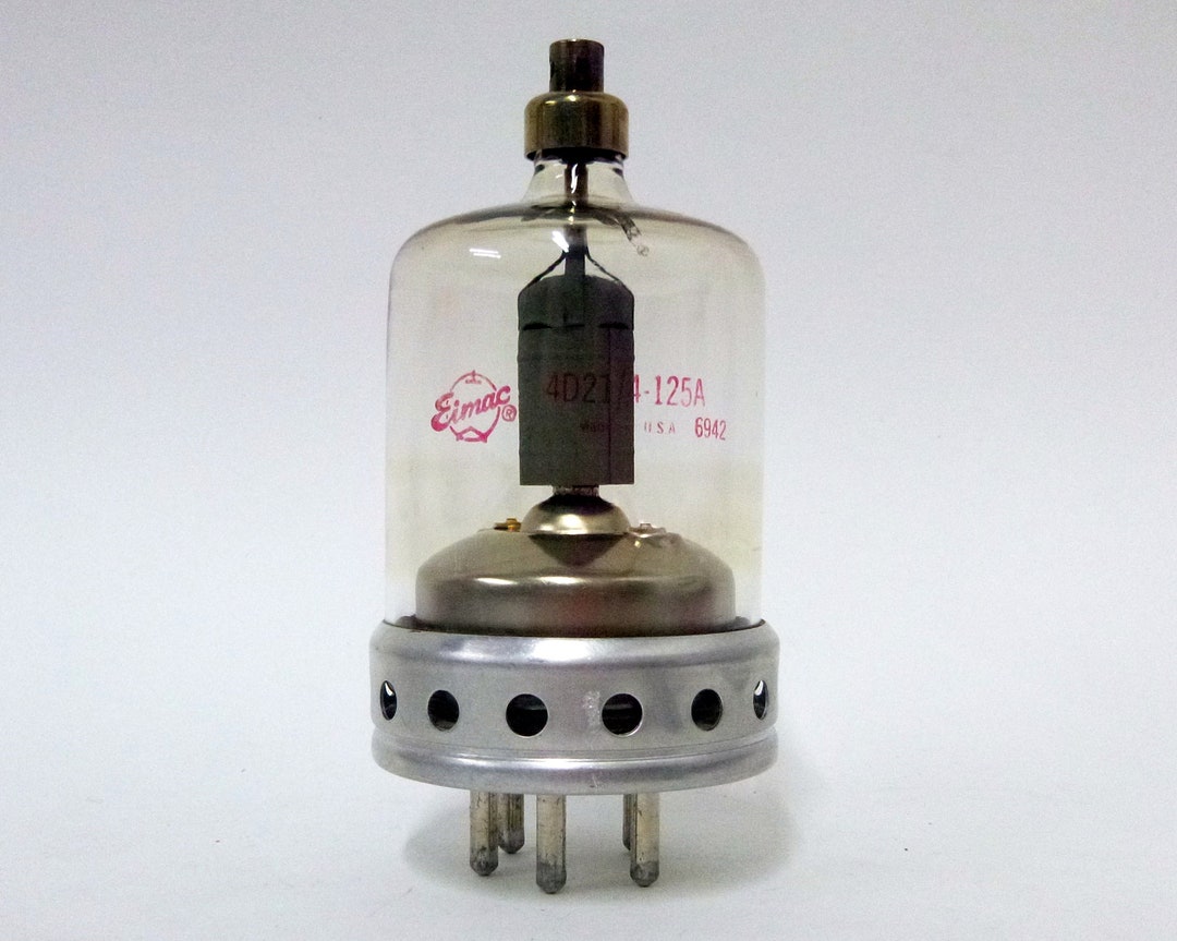 Eimac 4-125A Vacuum Tube - Large Glass Transmitting Tube - Tested ...