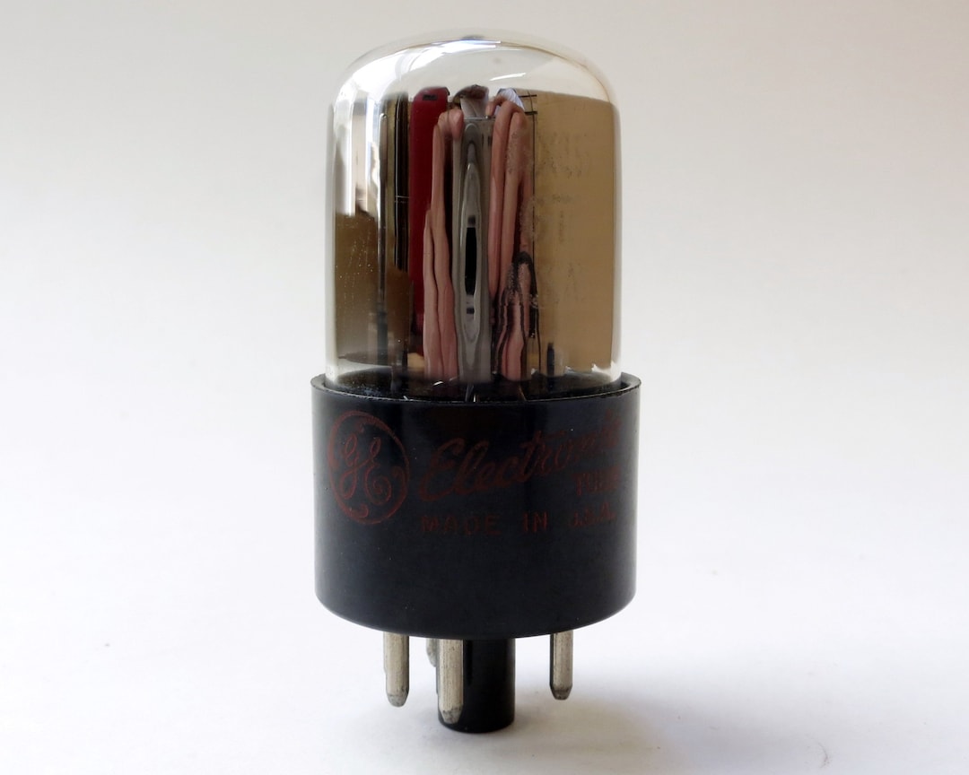 GE 6X5GT Vacuum Tube - Red Branding - General Electric 6X5 Rectifier ...