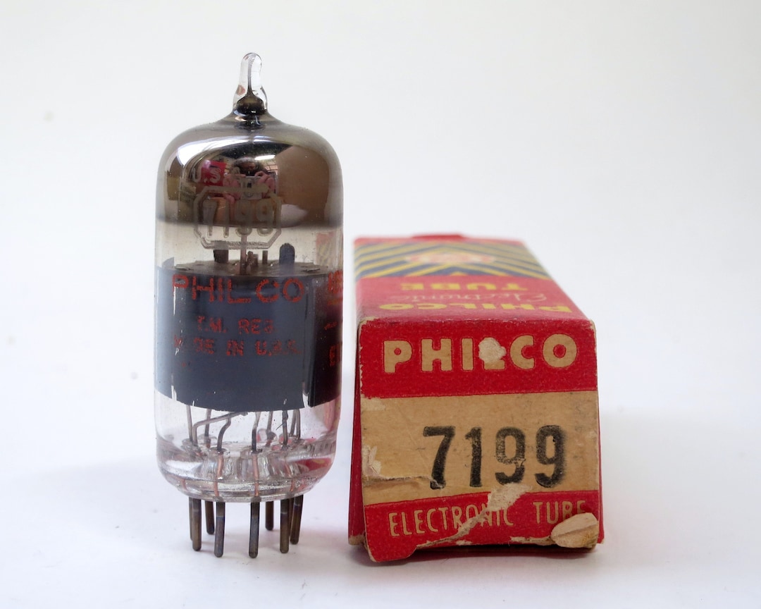 Philco 7199 Vacuum Tube New Old Stock Original Box Re-branded RCA Black ...