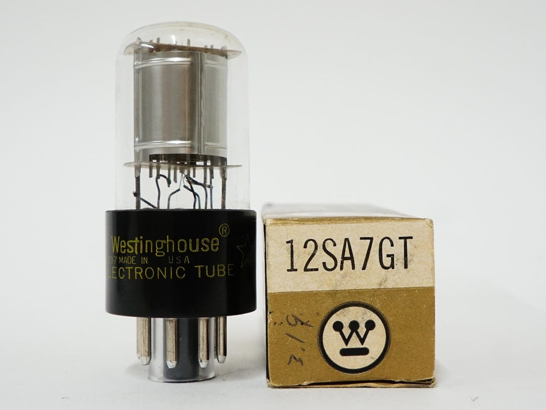 Westinghouse 12SA7GT Vacuum Tube - for All American 5 Tube Radios ...