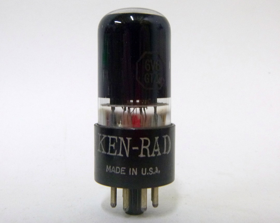 Ken Rad 6V6GT Vacuum Tube - Black Glass - Glass 6V6 - Kentucky Radio - Etsy