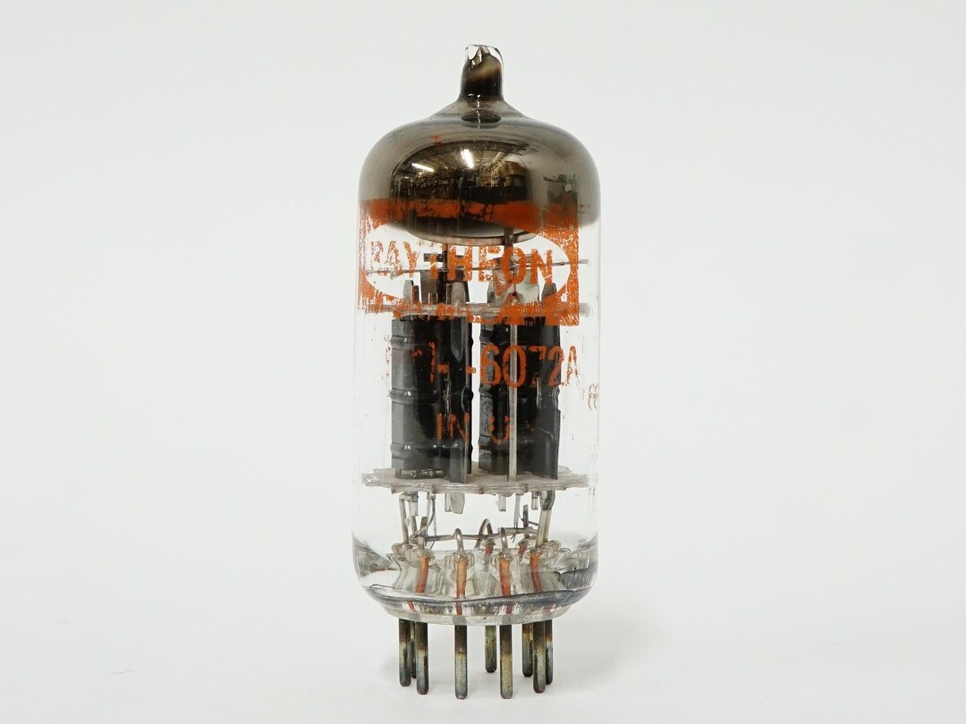 Raytheon 6072A Vacuum Tube - Black Plates - Triple Mica - Support Rods ...