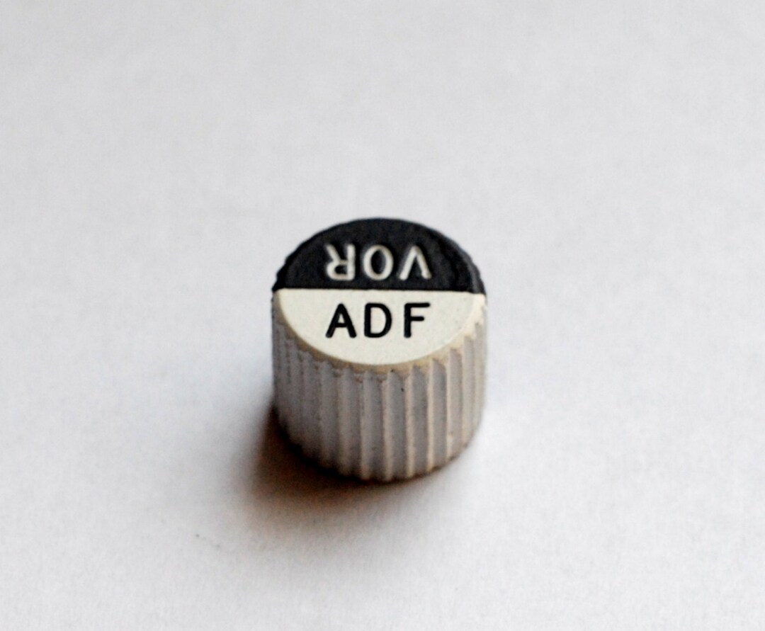 Pair of Solid Aluminum Aircraft Radio Knobs - VOR/ADF Knobs - Etsy