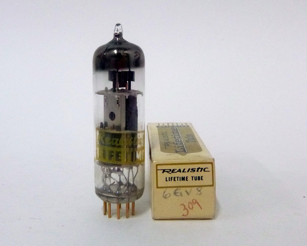 Realistic 6GV8 Vacuum Tube - New Old Stock - Original Box - Gold Plated ...