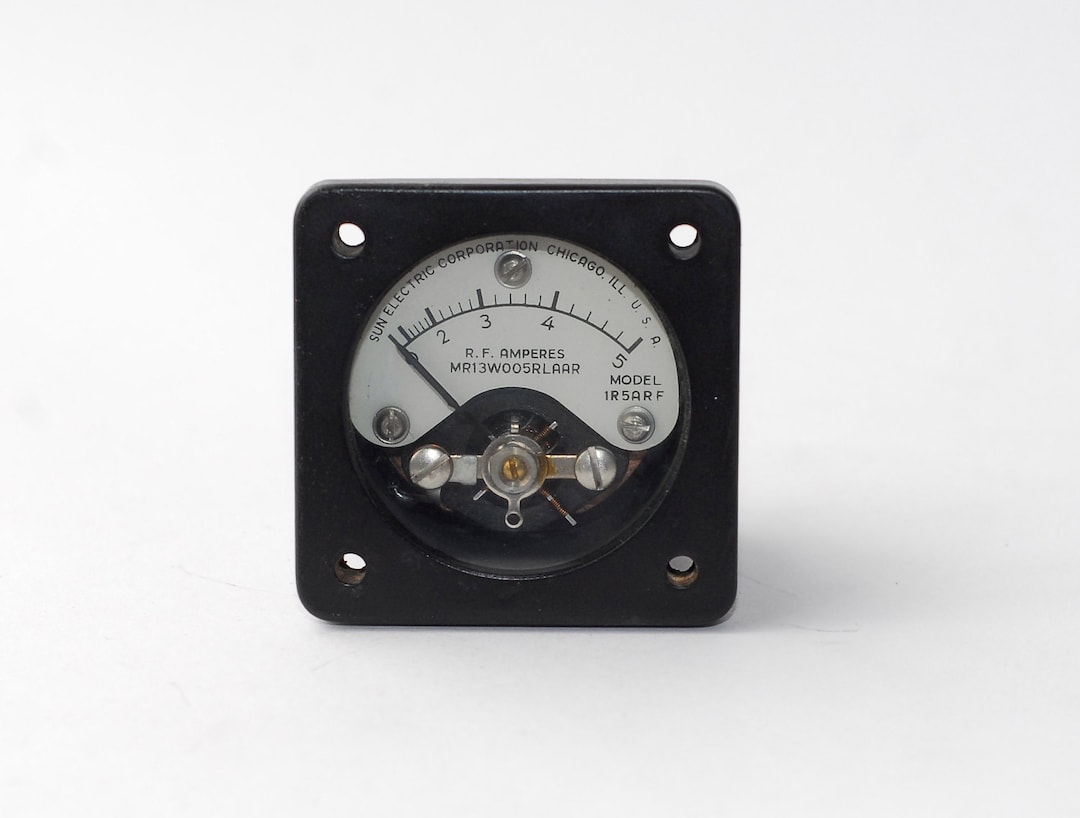 Sun Electric Corporation RF Ammeter - Vintage Miniature Panel Meter ...