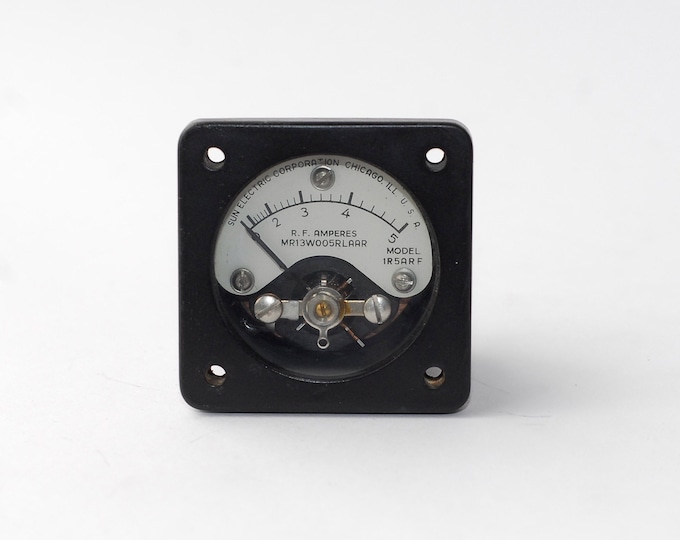 Sun Electric Corporation RF Ammeter - Vintage Miniature Panel Meter ...