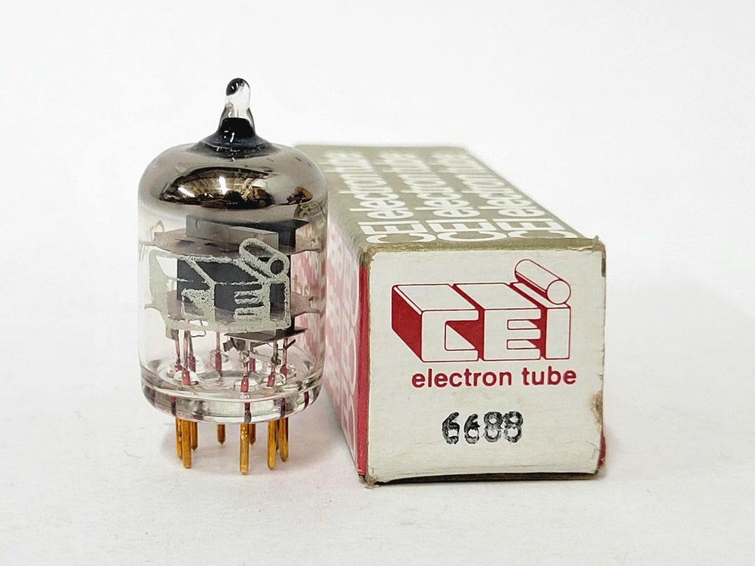 CEI 6688 Vacuum Tube - New Old Stock - Original Box - Gold Pins - E180F ...