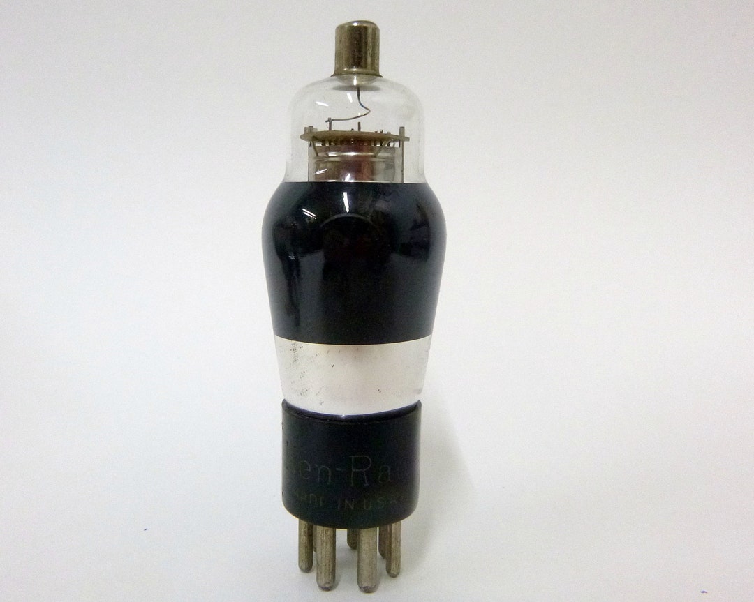 Ken Rad 6A7 Vacuum Tube Engraved Base Pentagrid Converter Oscillator ...