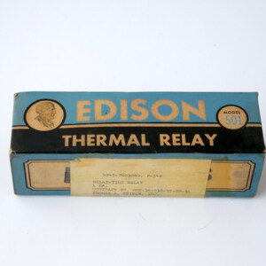 Thomas A Edison, Inc. Model 501 Time Delay Relay - 1950's New Old Stock ...