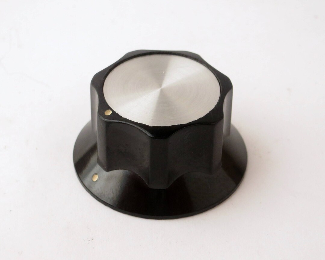 Set of 4 Mini Press on Radio Knobs - Spun Aluminum Inserts - Kurz Kasch ...