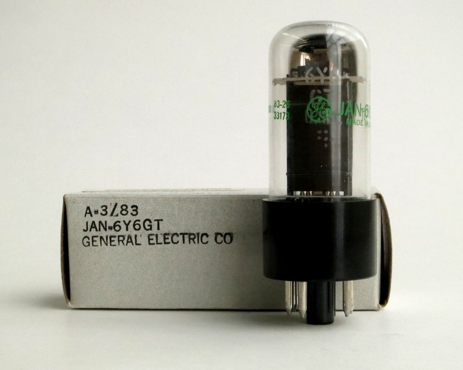 GE JAN 6Y6GT Vacuum Tube - New Old Stock - Original Box - Excellent ...