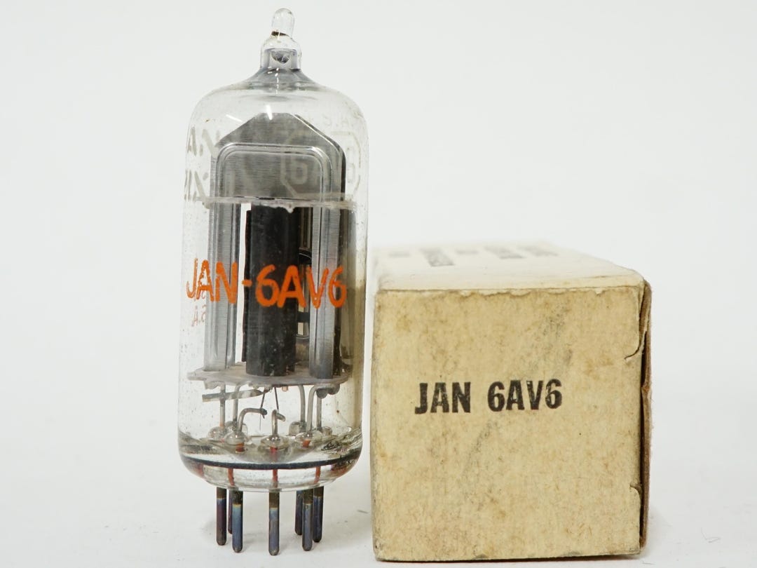 RCA JAN 6AV6 Vacuum Tube - New Old Stock - Original Box - Excellent ...