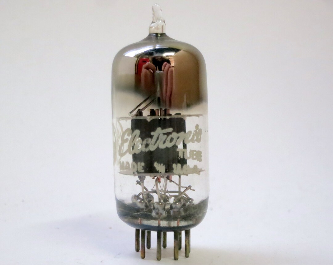 GE 12AT7 Vacuum Tube New Old Stock Excellent Condition Square Getter ...