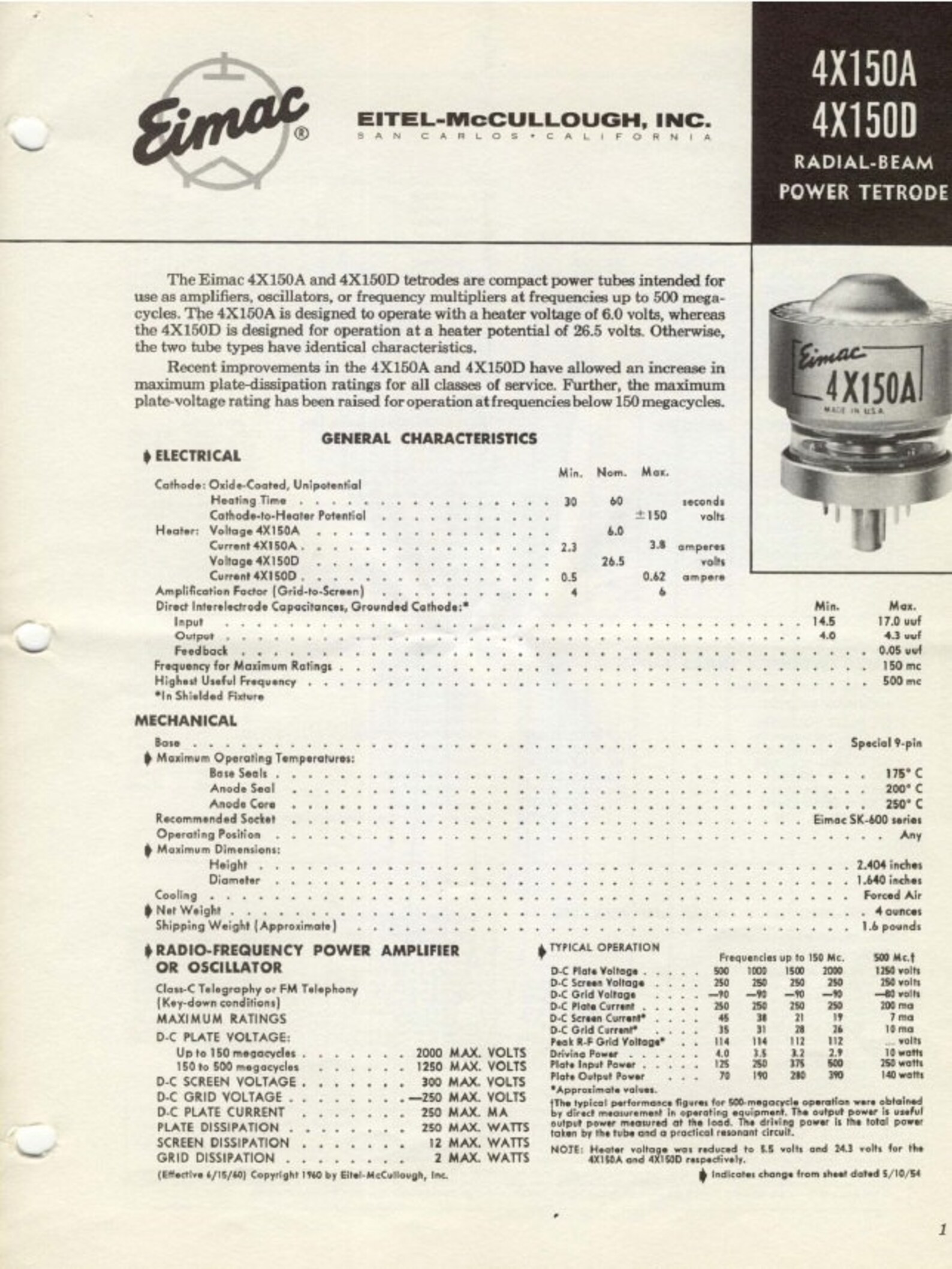 Eimac 4X150D Vacuum Tube Silver Plated External Anode | Etsy