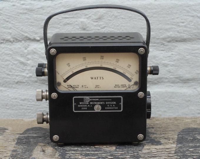Weston Model 432 Dual Range Watt Meter in Bakelite Case - Etsy