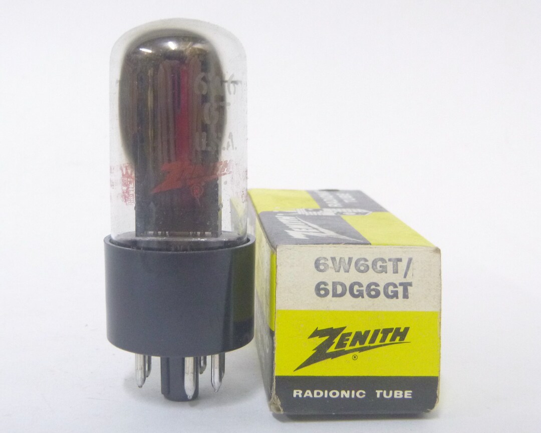Zenith 6W6GT Vacuum Tube - New Old Stock - Original Box - Excellent ...