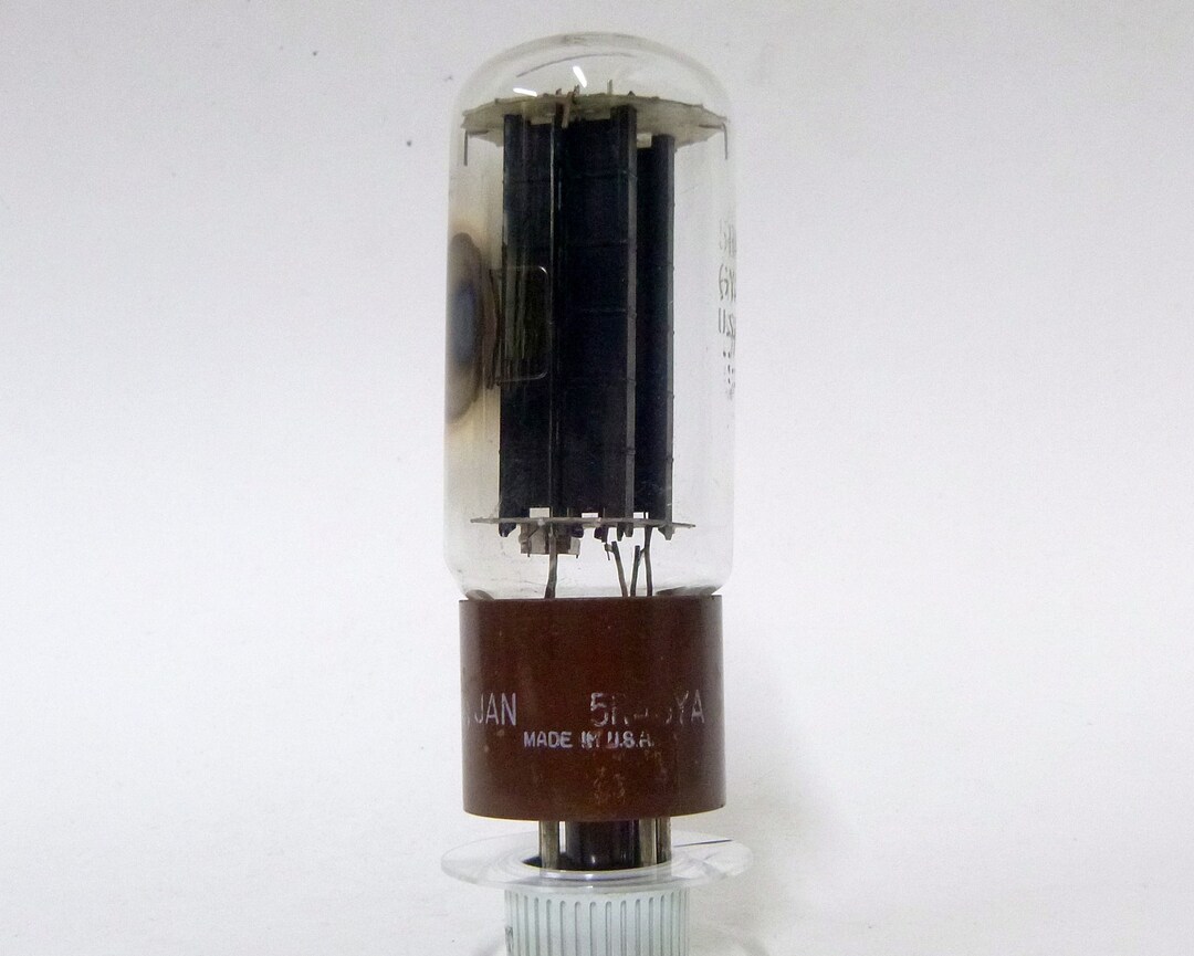 GE JAN 5R4GYA Vacuum Tube - Black Plates - Brown Base - General ...