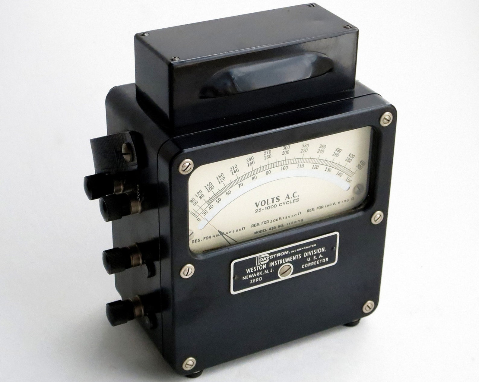 Weston 3 Range AC Laboratory Analog Voltmeter With Bakelite - Etsy
