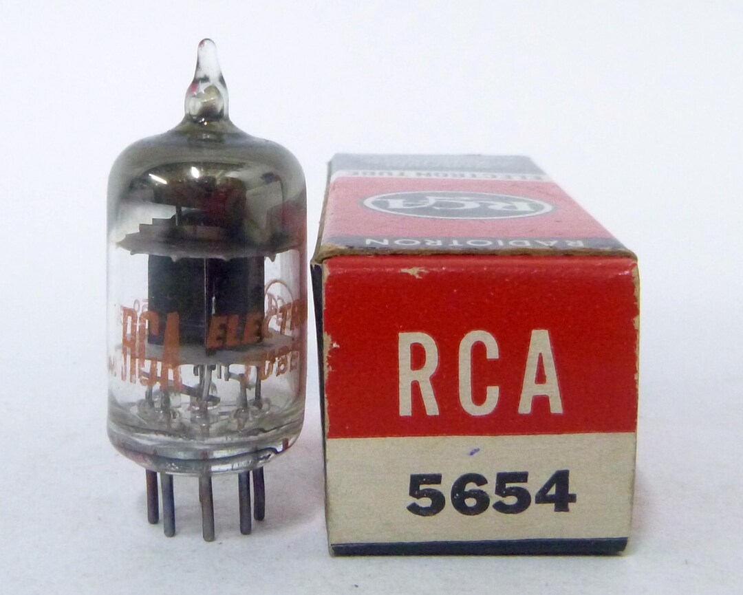 RCA 5654 Vacuum Tube - New Old Stock - Original Box - Excellent Condition - Red Branding - 6AK5 ...