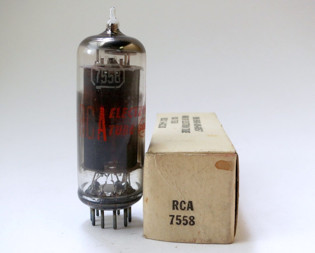 RCA 7558 Vacuum Tube - New Old Stock - Original Box - 9 Pin Miniature ...