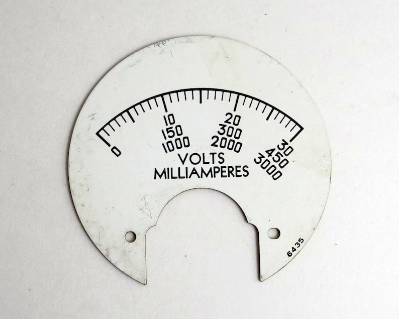 Set of 4 Analog Meter Faces New Old Stock Made of Brass | Etsy