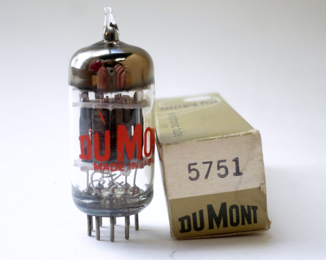 Dumont 5751 Vacuum Tube - Black Plates - Triple Mica - Support Rods ...