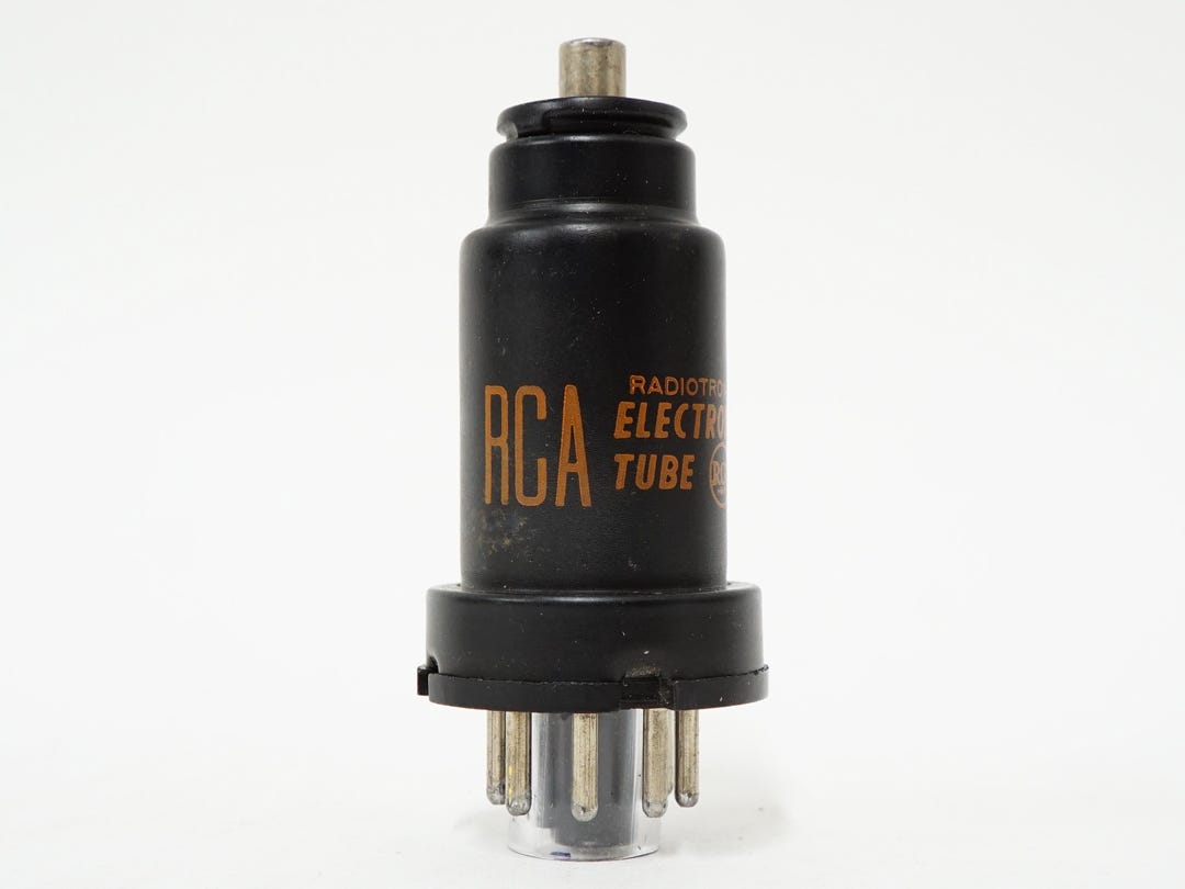 RCA 6J7 Vacuum Tube - New Old Stock - Excellent Condition - Red Silk ...