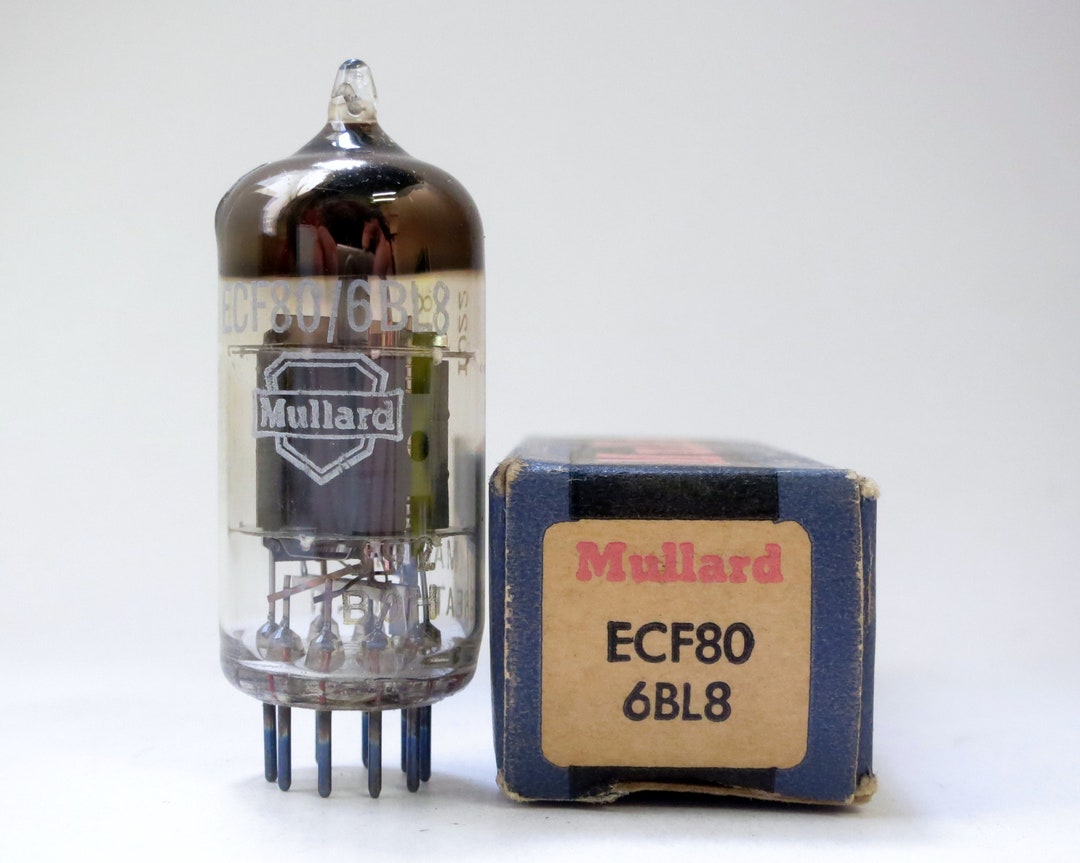 Mullard ECF80 Vacuum Tube New Old Stock Original Box Shield Logo Made ...