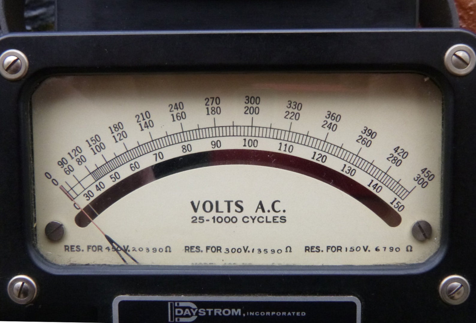Weston 3 Range AC Laboratory Analog Voltmeter With Bakelite - Etsy