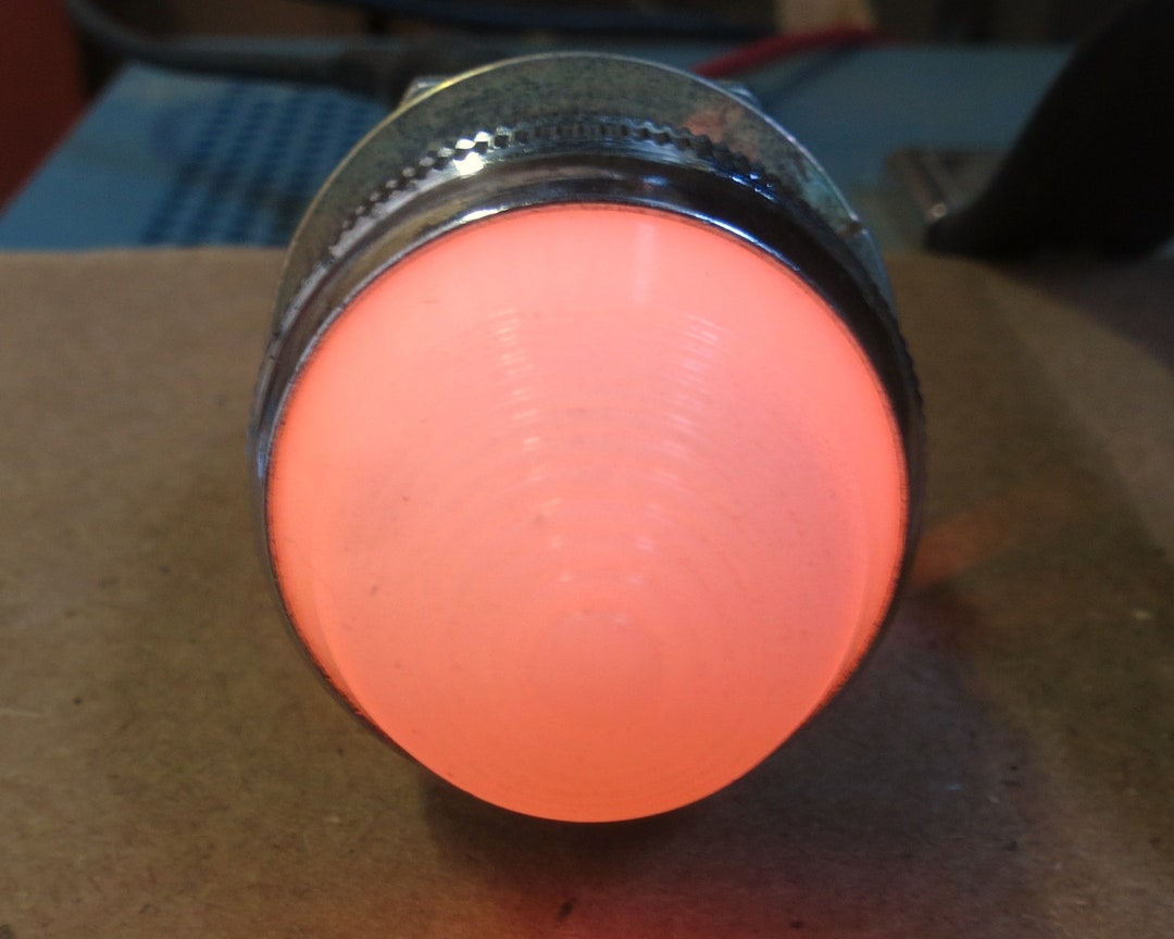 Giant Vintage Pilot Light Assembly With White Jewel for Panel Mounting ...