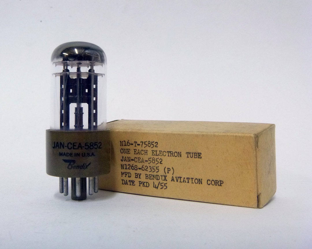 Bendix JAN 5852 Vacuum Tube - Bendix Aviation Corp - Redbank - Packed ...