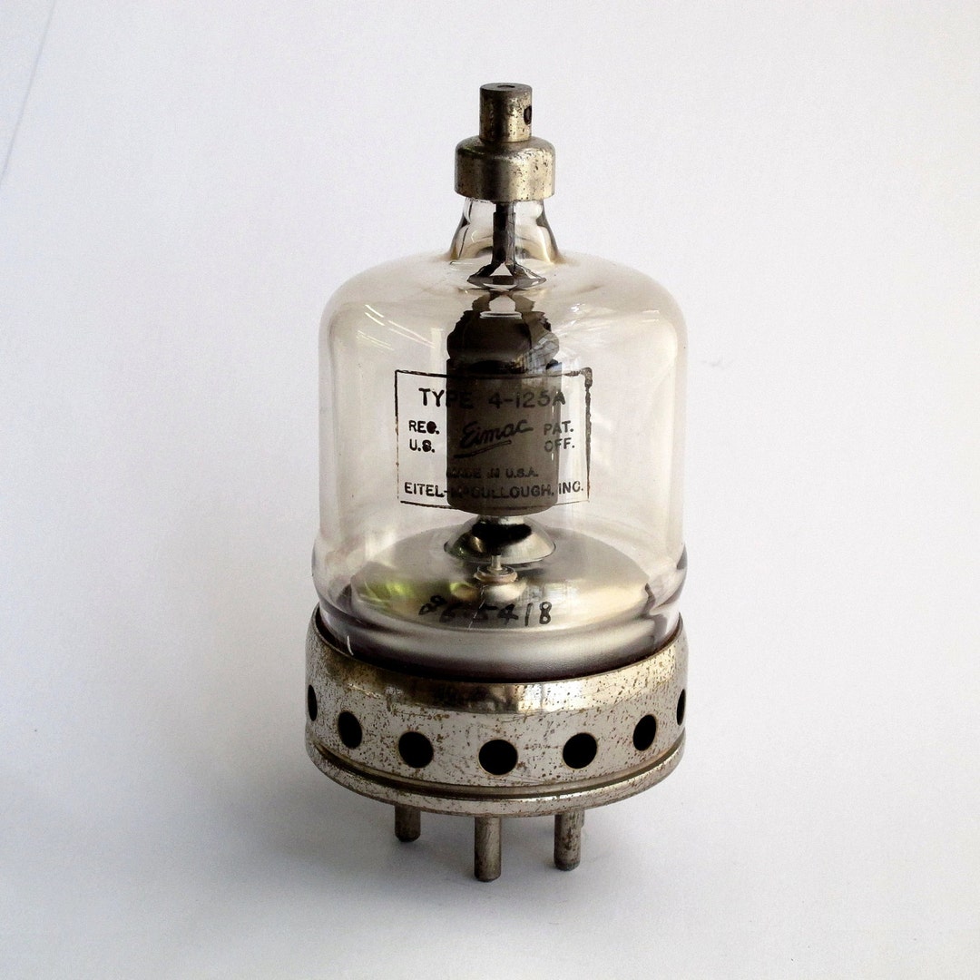 Eimac 4-125A Vacuum Tube - Early Version With Mykroy Base Wafer - 125 ...