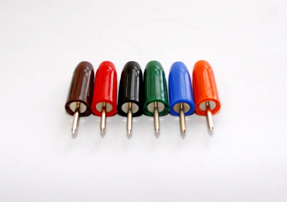 Set of 6 Tip Plugs 6 Different Colors New Old Stock - Etsy