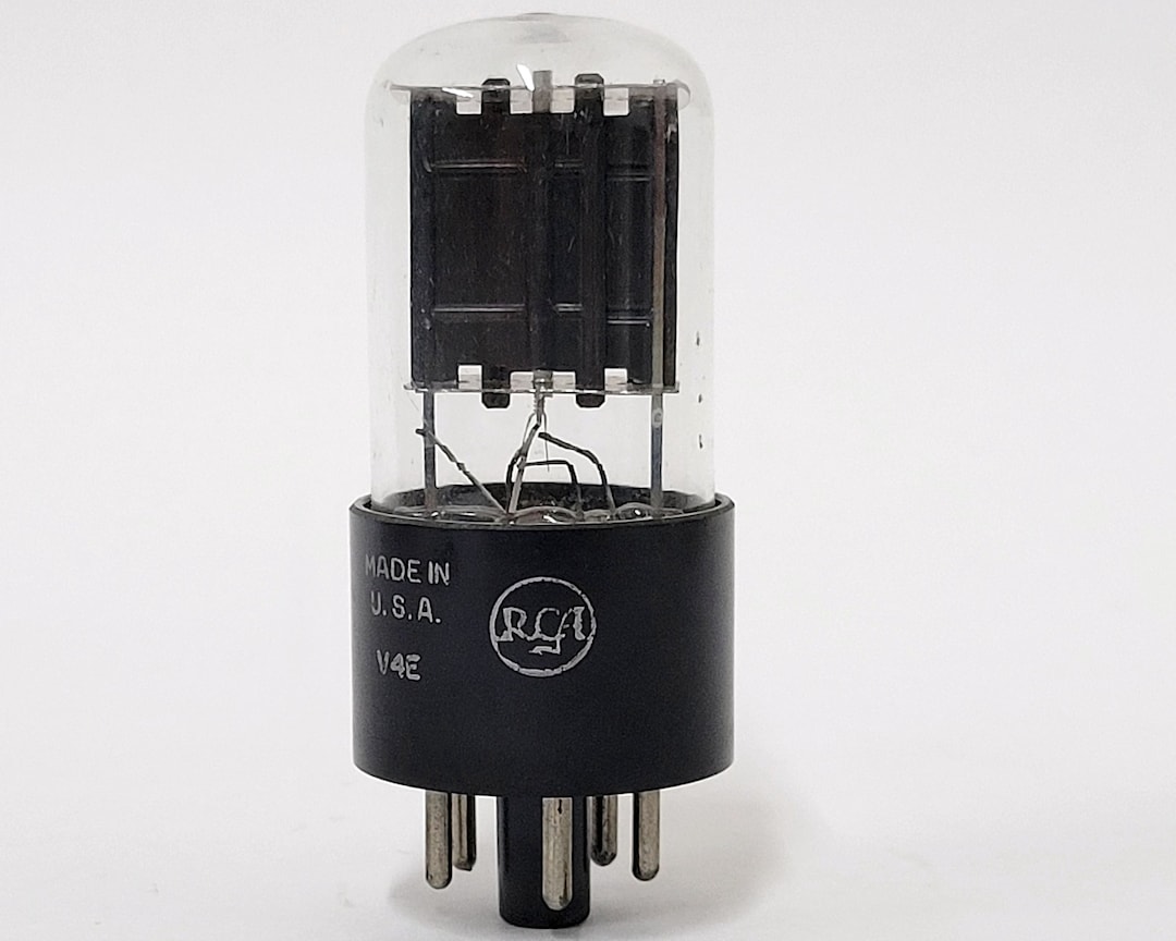 RCA 6X5GT/G Vacuum Tube - Black Plates - 6X5 Tube - Meatball Branding ...