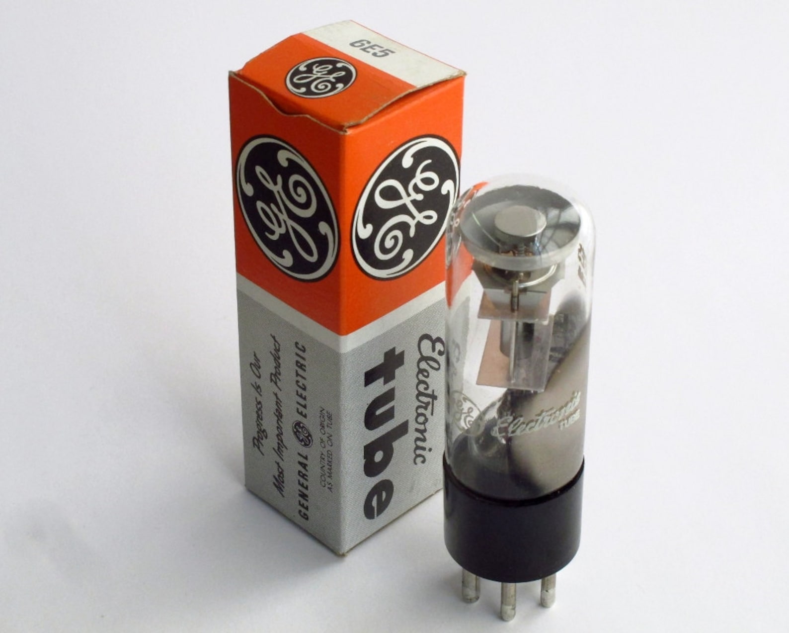 GE 6E5 Vacuum Tube New Old Stock Original Box Excellent Condition ...