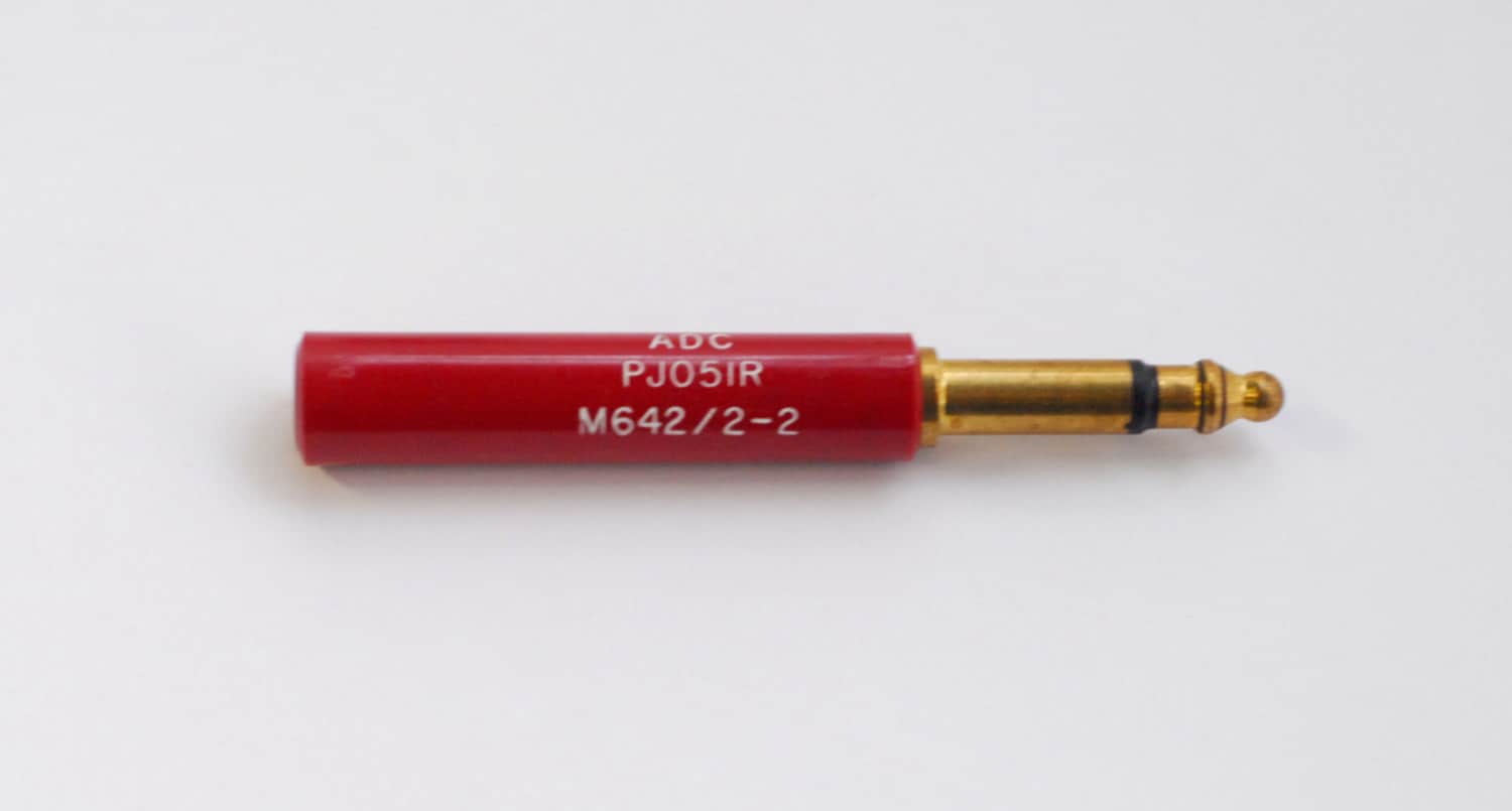 ADC PJ051R Tip-ring-sleeve Plug Brass With Red Barrel - Etsy