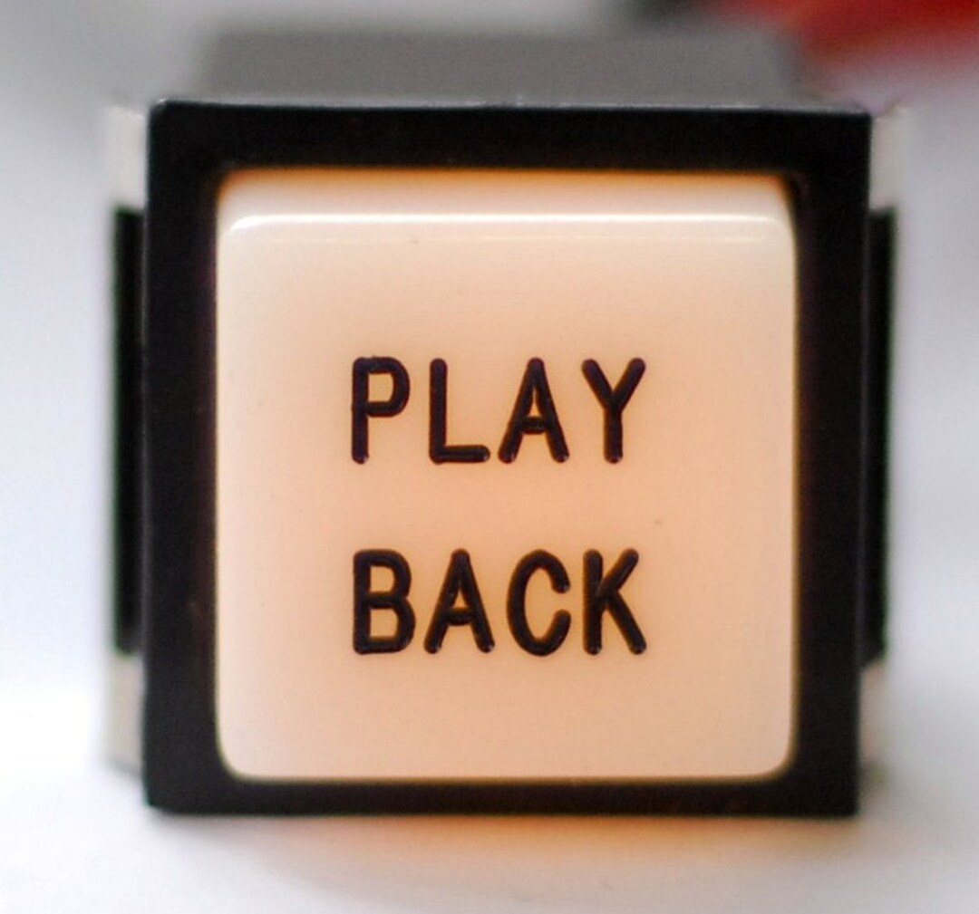 Vintage Lighted Push-button "play Back" Switch - Etsy