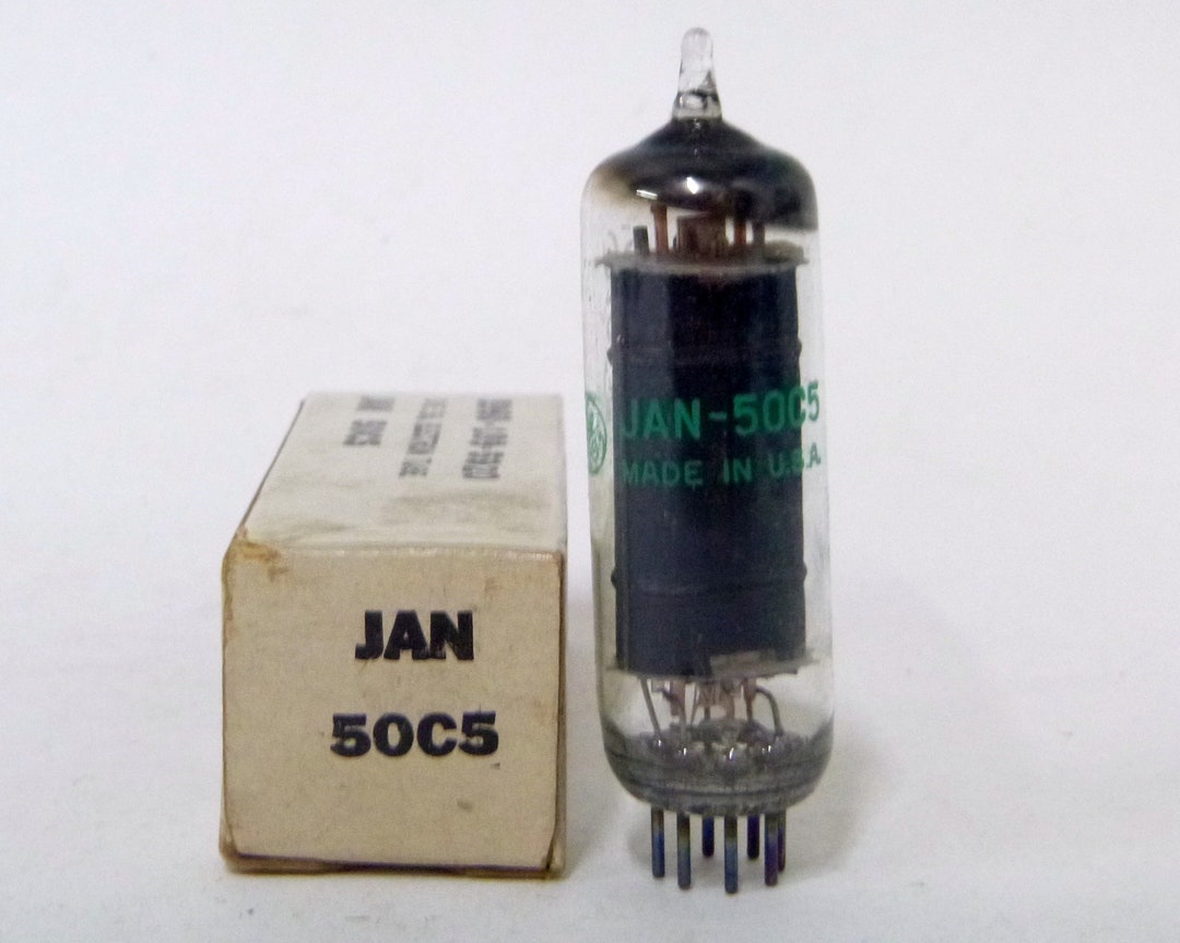 GE JAN 50C5 Vacuum Tube for All American 5 Tube Table Radios - New Old ...