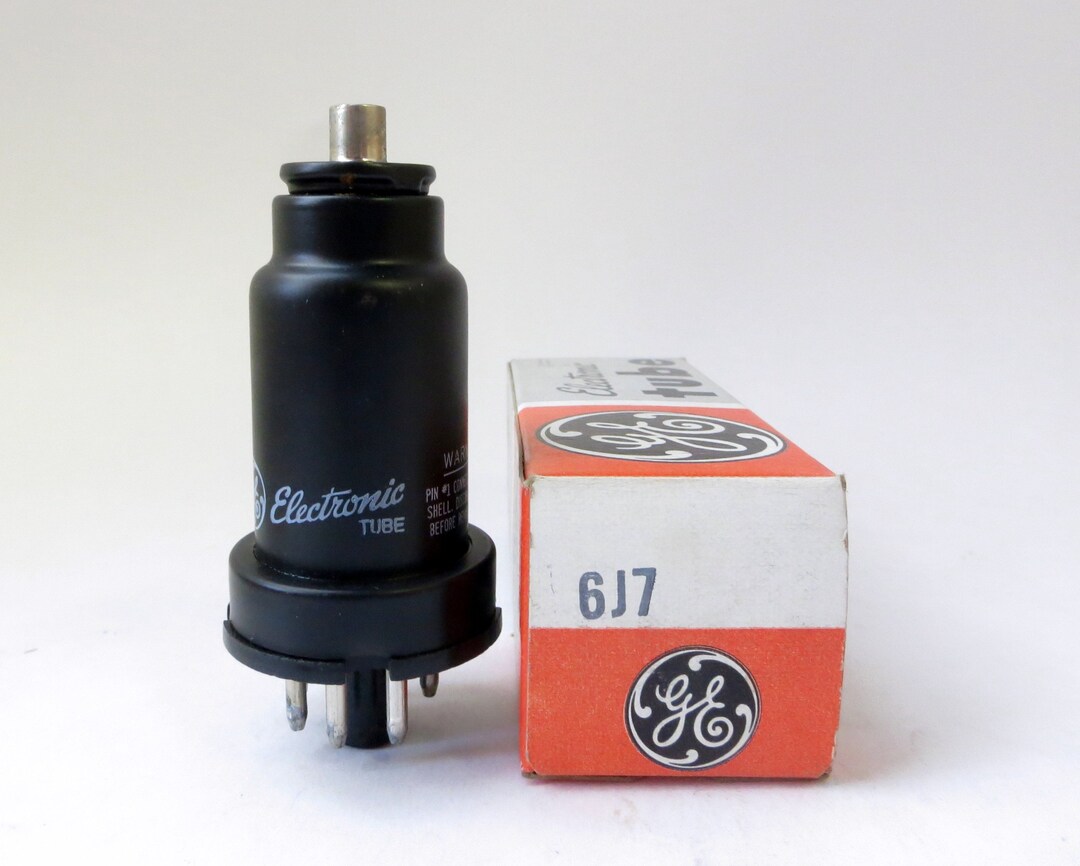 GE 6J7 Vacuum Tube Late Production Matte Paint New Old Stock Original ...