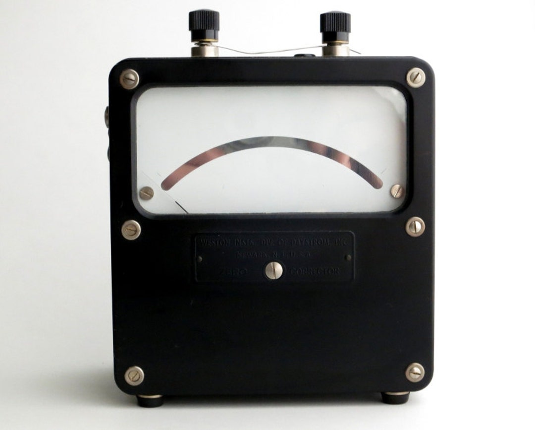 Vintage Weston Lab Meter With Blank Face - Bakelite Case - Mirrored ...