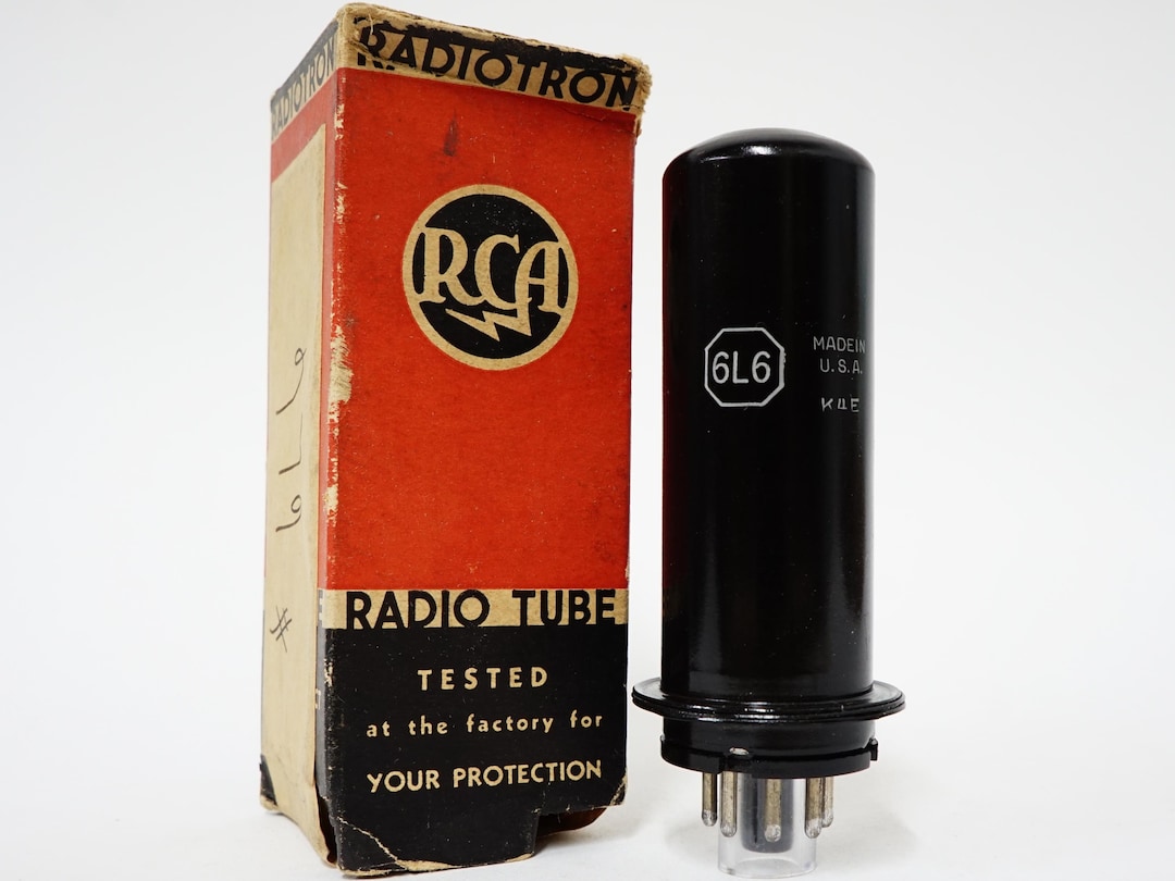 RCA 6L6 Vacuum Tube - New Old Stock - Original Box - Metal - Radio Corp ...