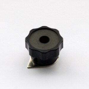 Bakelite Radio Knob - Black - Fluted With Silver Metal Pointer - Can Be Used as Part of a ...